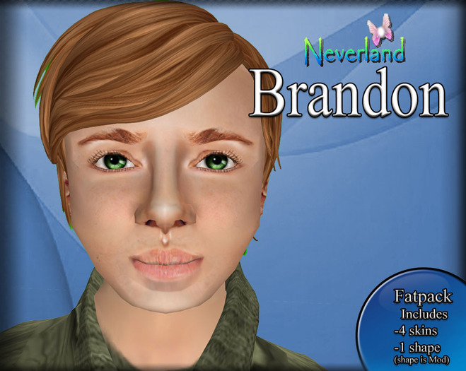 Second Life Marketplace - Neverland: Brandon skins and shape Second Life Marketplace - Neverland: Brandon skins and shape
